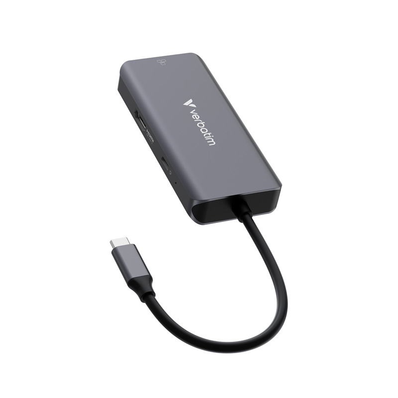 Verbatim Essentials USB-C Multiport Hub 6 Port with RJ45 - Happybird